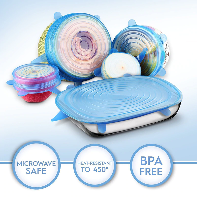 Reusable Silicone Stretch Lids (6pc set) | ON SALE | Free Shipping ... Reusable Silicone Stretch Lids (6pc set) | ON SALE | Free Shipping ...